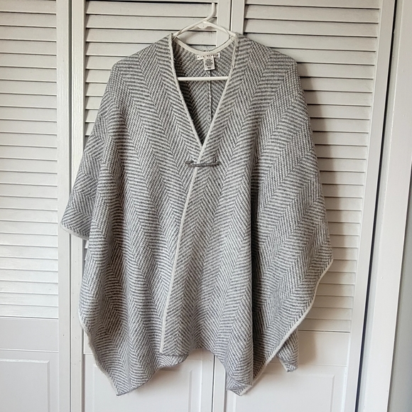 Max Studio | Jackets & Coats | Max Studio Herringbone Cape Os One Size ...